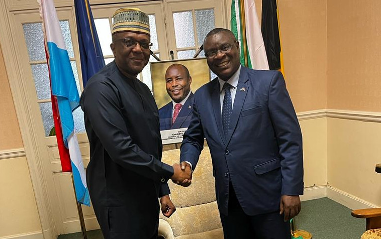 Burundi / Nigeria : Amb. Ntahiraja Thérence reçoit Amb. Obinna Chiedu ...